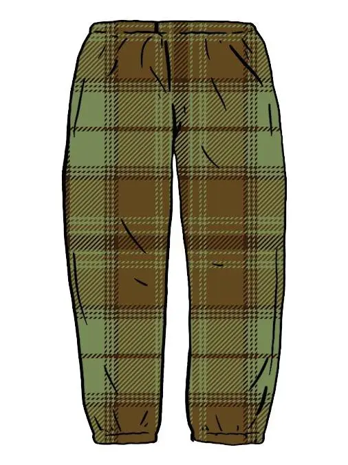 Supreme Tartan Flannel Skate Pant - Green