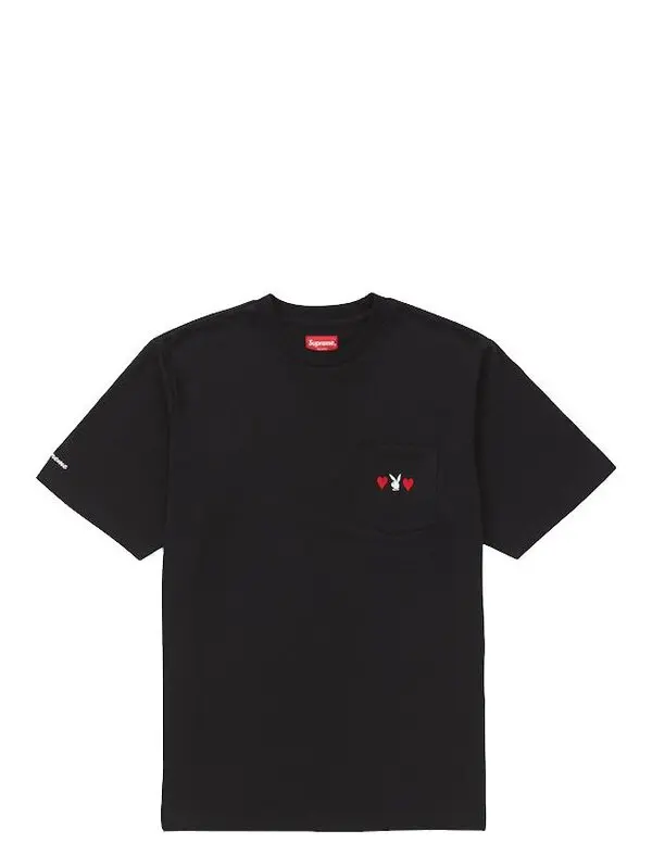 Supreme Playboy Pocket Tee Shirt - Black