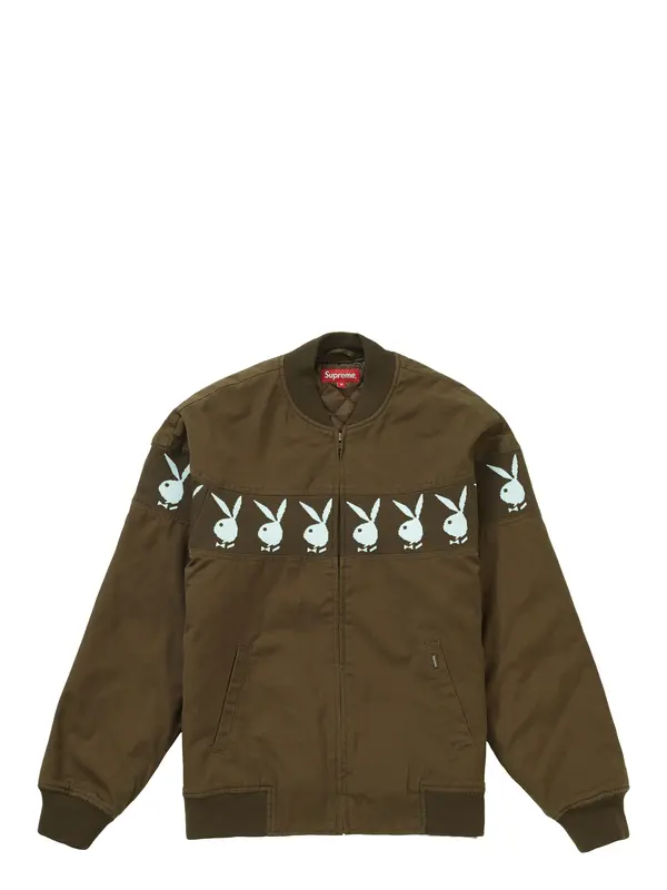 Supreme Playboy Crew Jacket - Brown