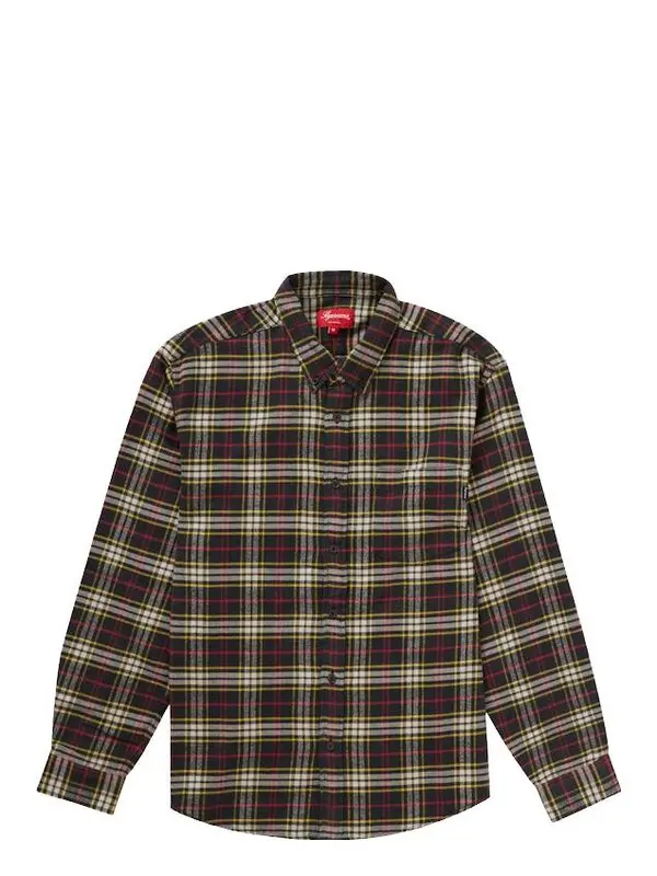 Supreme Tartan Flannel Shirt - Black