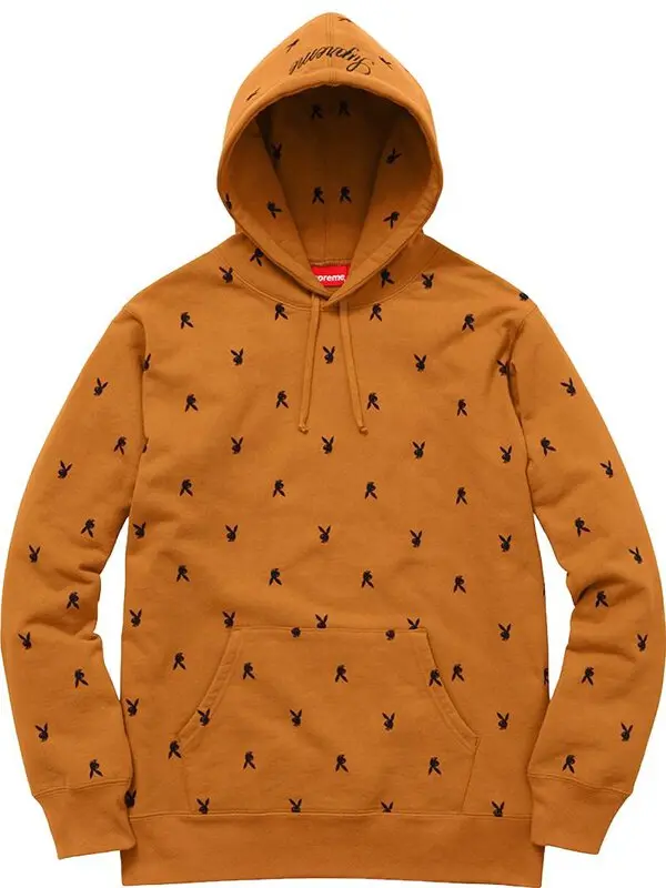 Supreme Playboy Hooded Sweatshirt - Rust