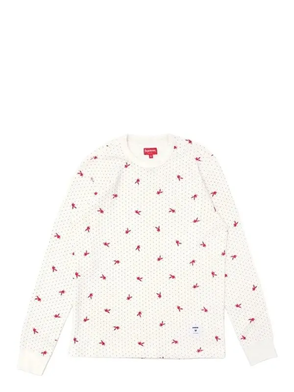 Supreme Playboy Waffle Thermal - White