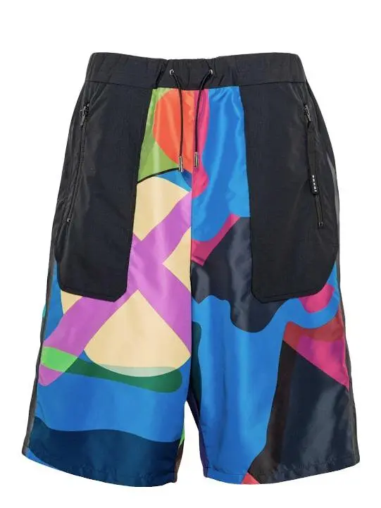KAWS X Sacai Track Shorts - Multicolor