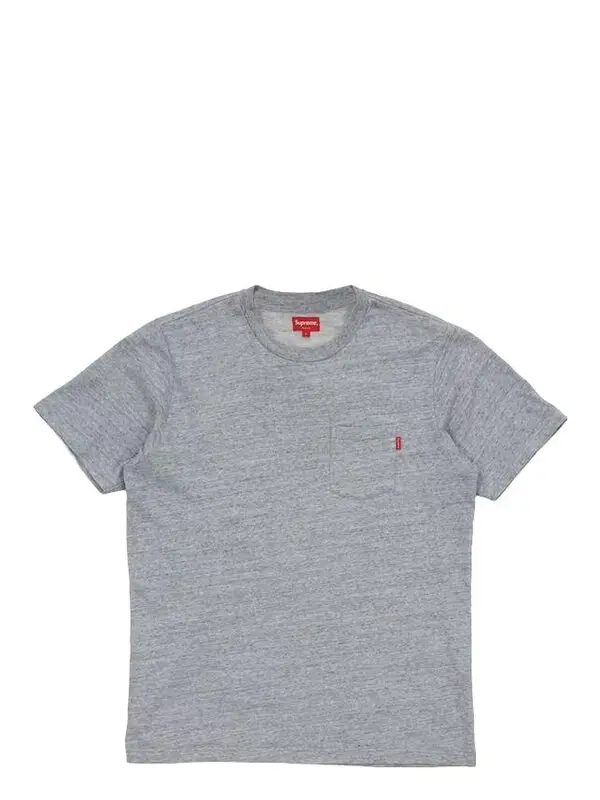 Supreme Pocket Tee Shirt - Heather Grey