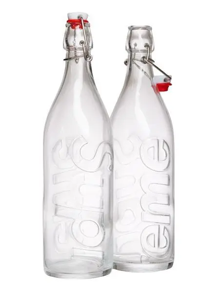 Supreme Swing Top 1.0l Bottle Set - Clear