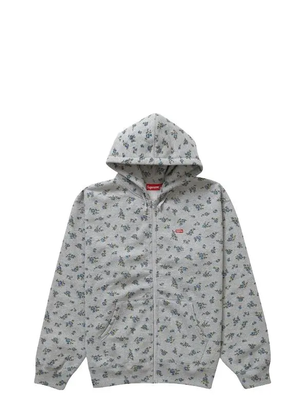 Supreme Small Box Zip Up Hooded Sweatshirt - Flowers