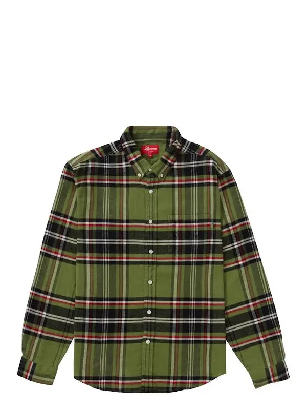 Supreme Tartan Flannel Shirt - Green
