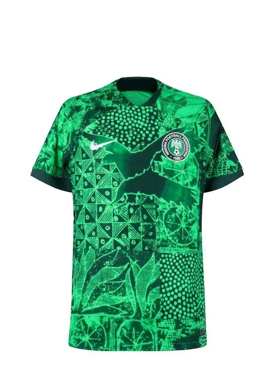 Nike Nigeria 2022/23 Match Home Jersey - Green Spark/pine Green/white