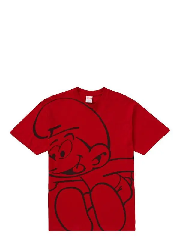 Supreme Smurfs Tee Shirt - Red