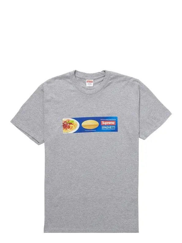 Supreme Spaghetti Tee Shirt - Heather Grey