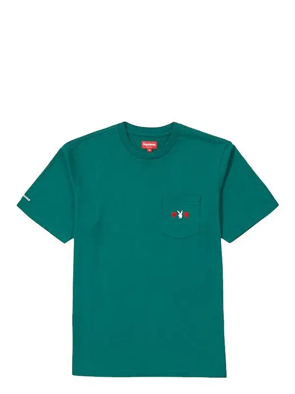 Supreme Playboy Pocket Tee Shirt - Green