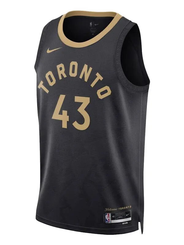 Nike Toronto Raptors Pascal Siakam City Edition Jersey - Black/golden