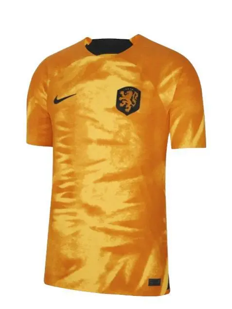 Nike Netherlands 2022/23 Match Home Drifit Adv Soccer Jersey - Laser Orange/black