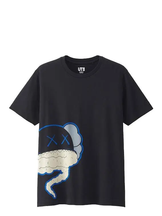 KAWS X Uniqlo Cloud Tee Shirt - Black