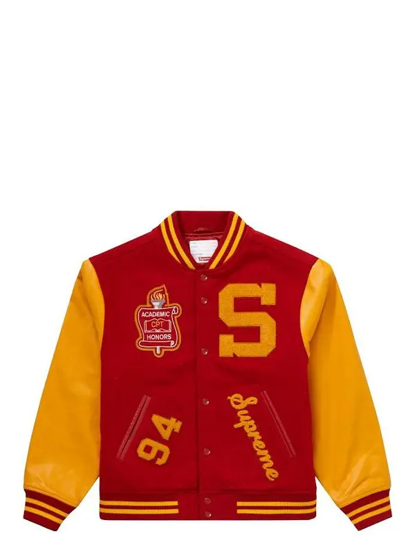 Supreme Team Varsity Jacket - Red