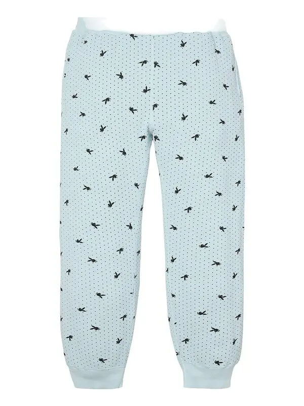 Supreme Playboy Waffle Thermal Pant - Light Blue