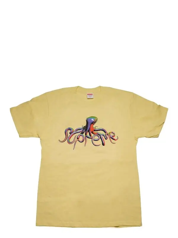 Supreme Tentacles Tee Shirt - Pale Yellow