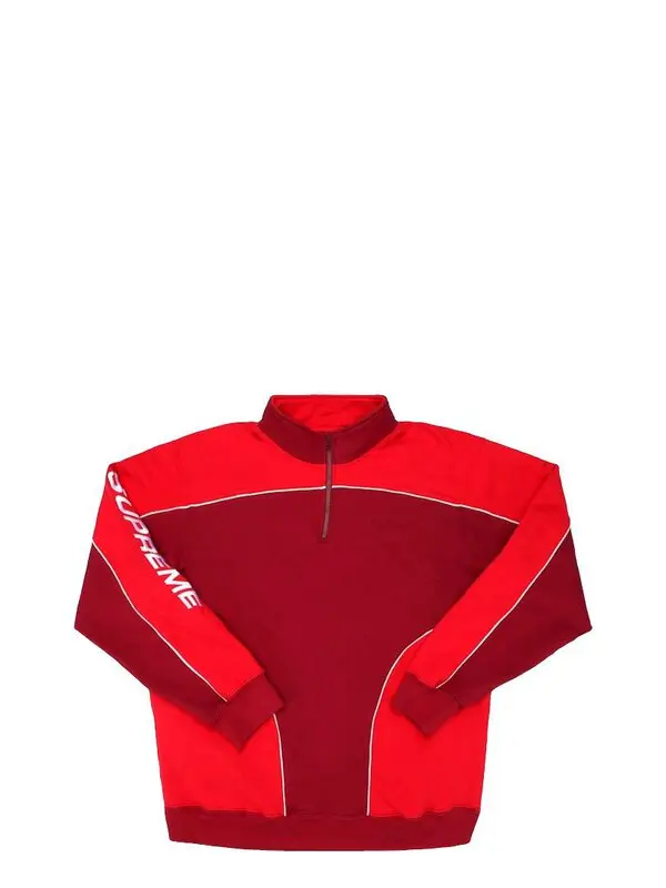 Supreme Speedway Half Zip Sweatshirt - Cardinal