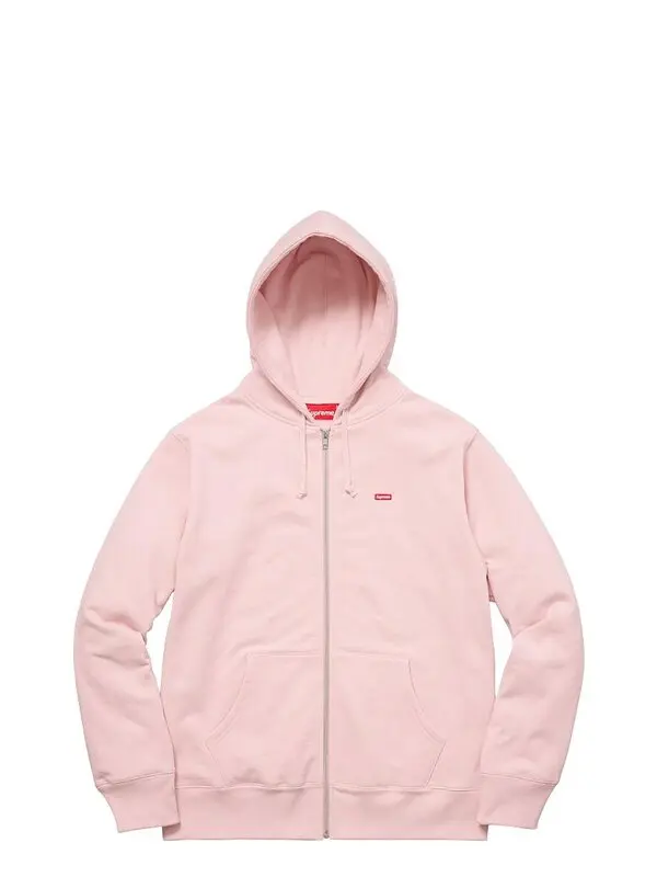 Supreme Small Box Zip Up Sweatshirt - Pale Pink