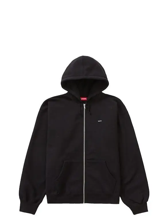 Supreme Small Box Zip Up Hooded Sweatshirt - Black