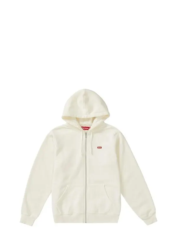 Supreme Small Box Zip Up Sweatshirt - White