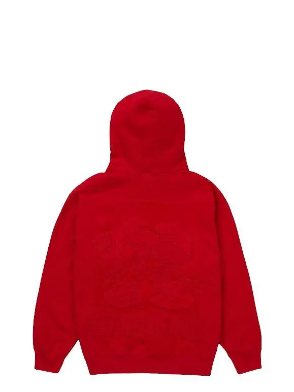 Supreme Smurfs Hooded Sweatshirt - Red