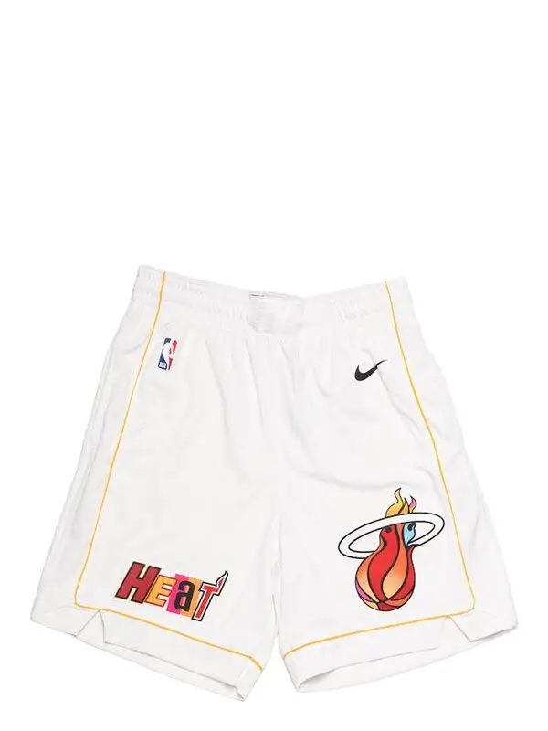 Nike Nba Miami Heat City Edition Swingman Shorts - White