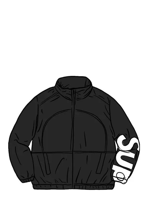 Supreme Spellout Track Jacket - Black