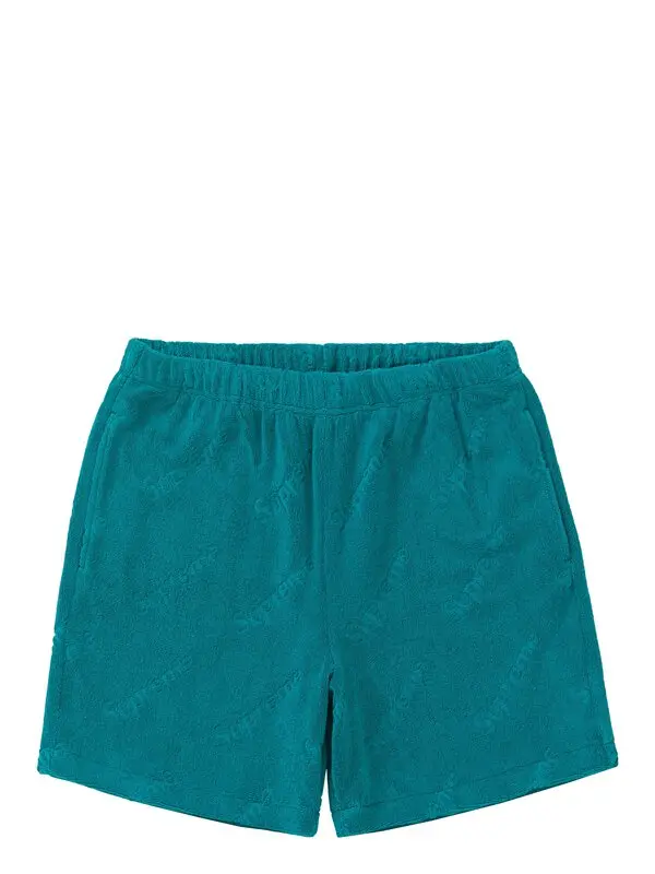 Supreme Terry Jacquard Logo Short - Teal
