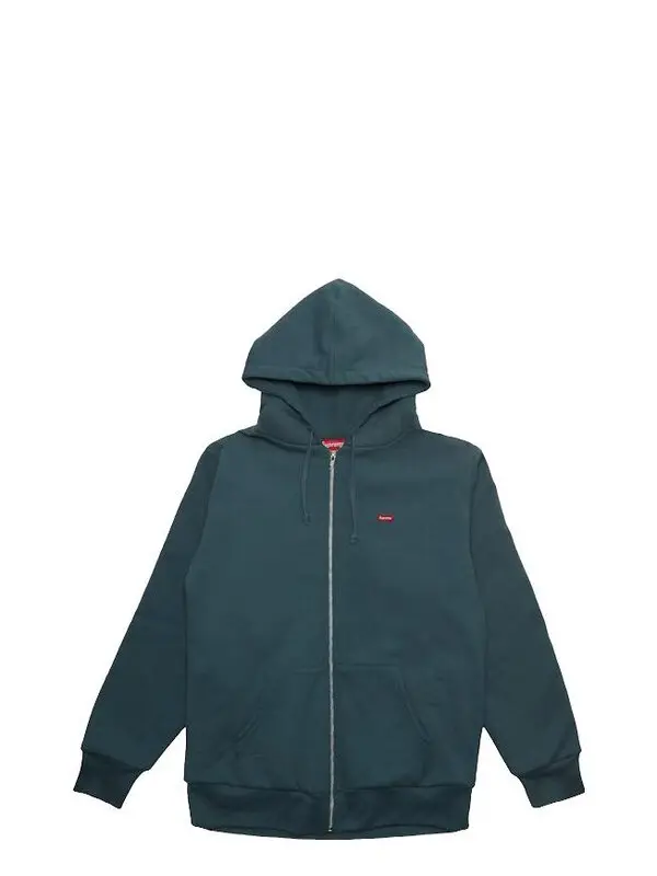 Supreme Small Box Thermal Zip Up Hoodie - Slate
