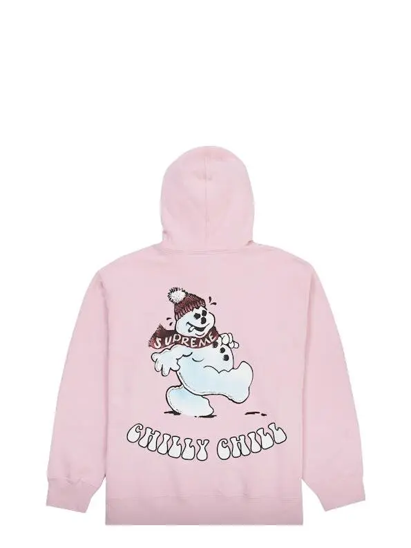 Supreme Snowman Hooded Sweatshirt - Light Pink