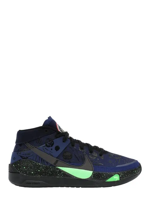 Nike Kd Planet Of Hoops - Midnight Navy Blue/black/electric Green