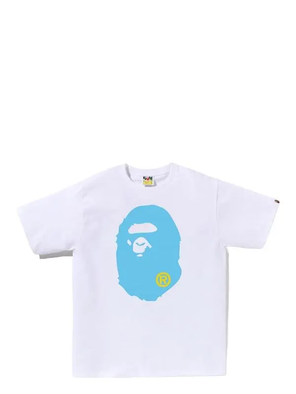A BATHING APE Colors Big Ape Head Tee Shirt - White