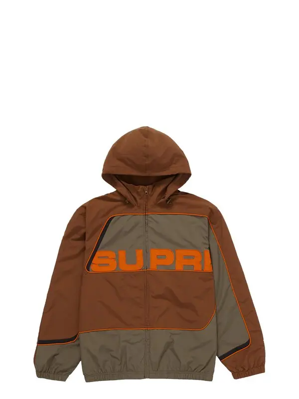 Supreme Paneled Track Jacket - Brown