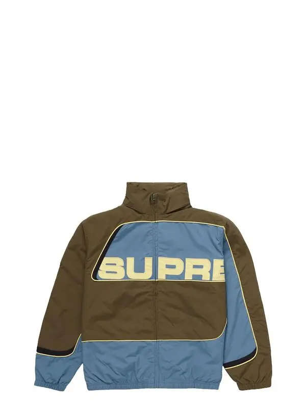 Supreme Paneled Track Jacket - Olive