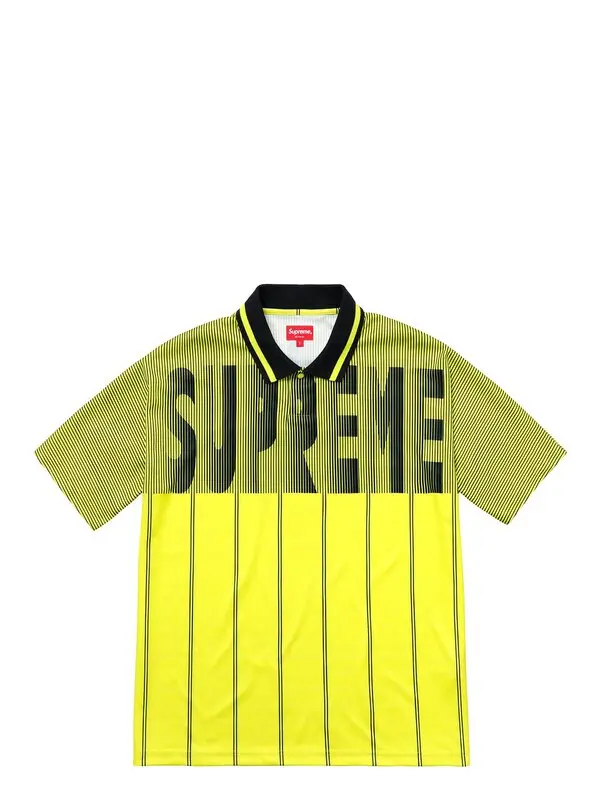 Supreme Soccer Polo Shirt - Lime Green