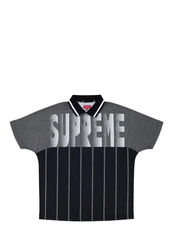 Supreme Soccer Polo Shirt - Black