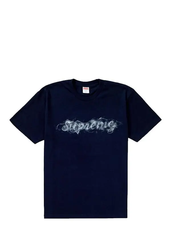 Supreme Smoke Tee Shirt - Navy Blue
