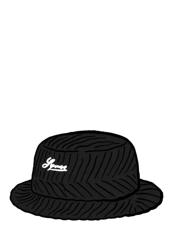 Supreme Terry Corduroy Crusher Hat - Black