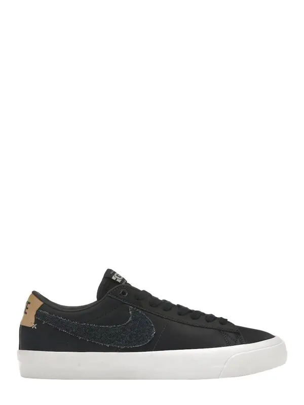 Nike Zoom Blazer Low Pro Gt Denim Swoosh Sneakers - Midnight Blue/white