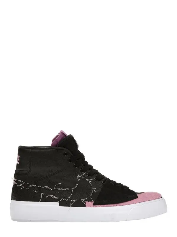 Nike Zoom Blazer Mid Edge Sneakers - Black/pink Rise/white