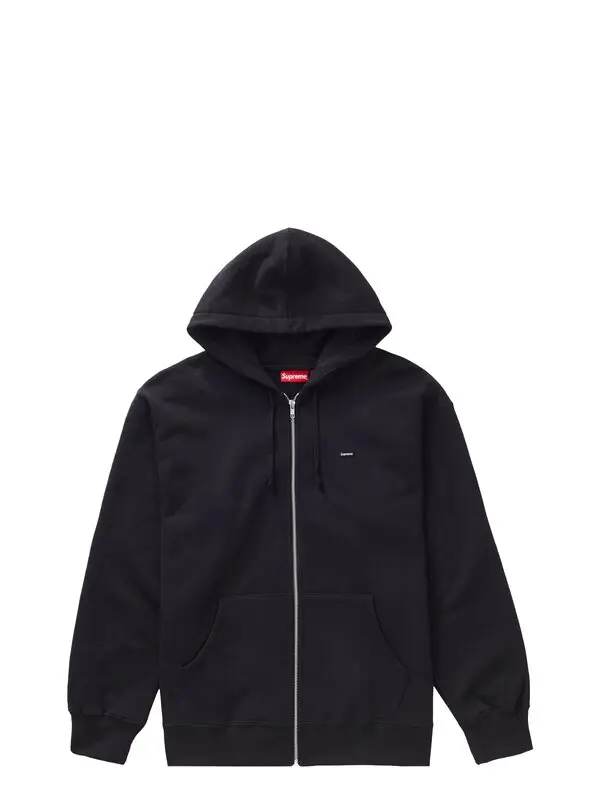 Supreme Small Box Zip Up Hooded Sweatshirt - Black