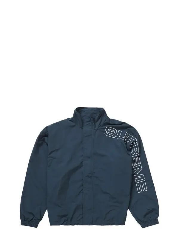 Supreme Spellout Embroidered Track Jacket - Dark Blue
