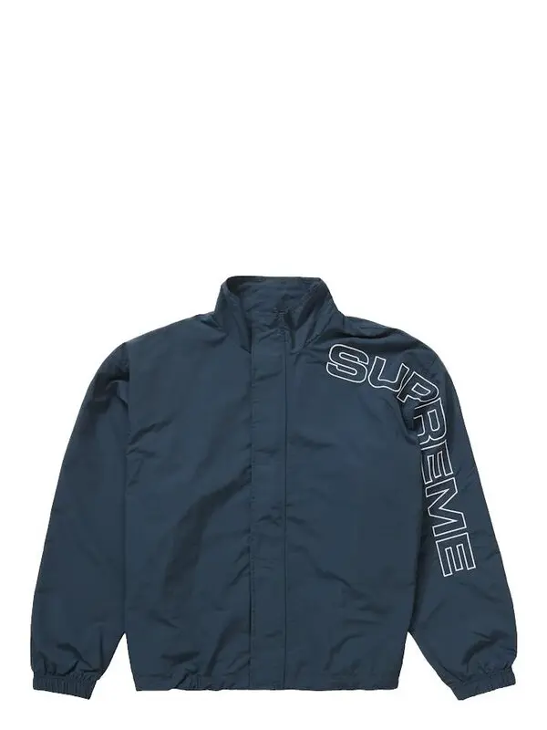 Supreme Spellout Embroidered Track Jacket - Dark Blue
