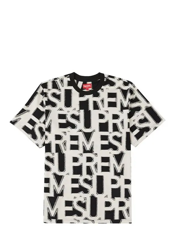 Supreme Spellout Short Sleeve Top - Black
