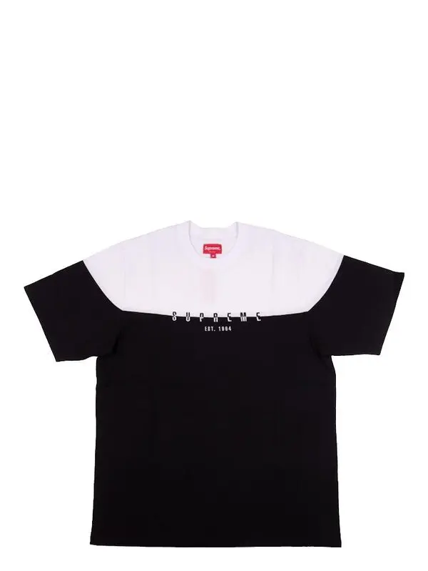 Supreme Split Logo Short Sleeve Top - Black