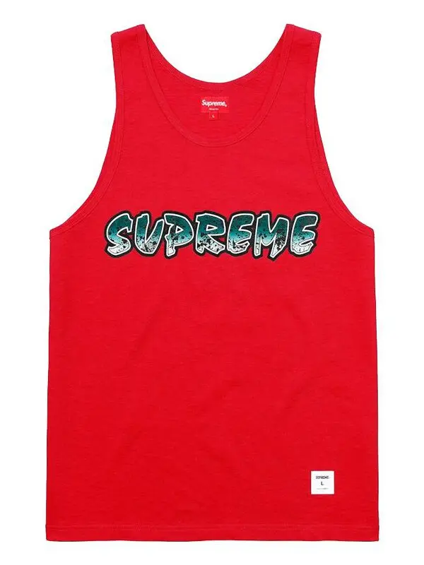 Supreme Splatter Tank Top - Red