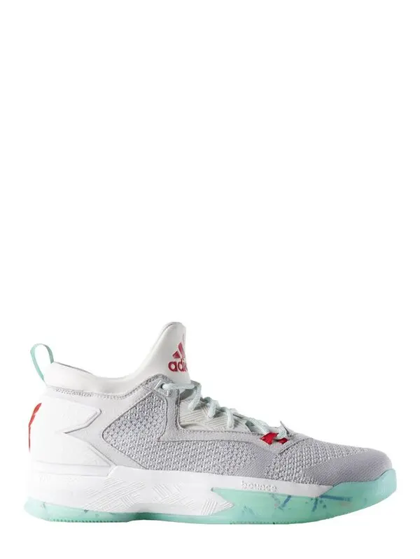 Adidas D Lillard 2 Pdx Carpet Sneakers - Grey/white/red