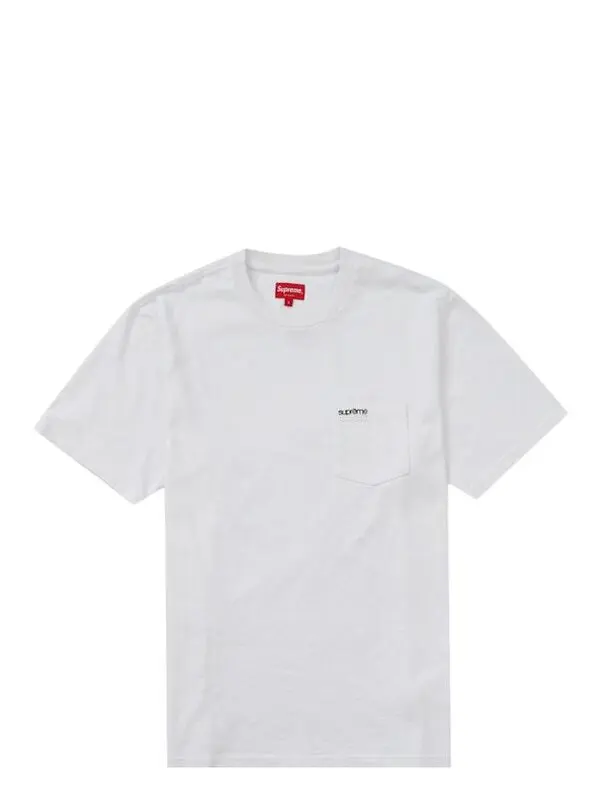 Supreme Short Sleeve Pocket Tee Shirt - White