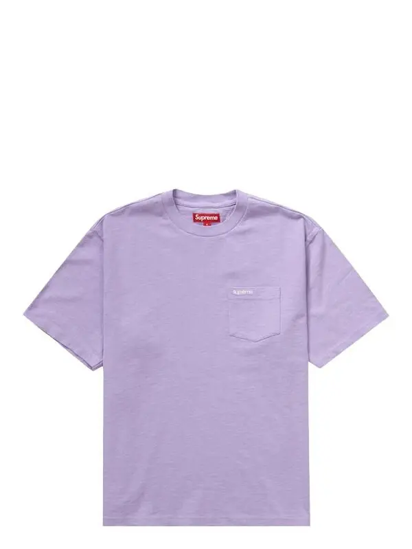 Supreme Short Sleeve Pocket Tee Shirt - Violet